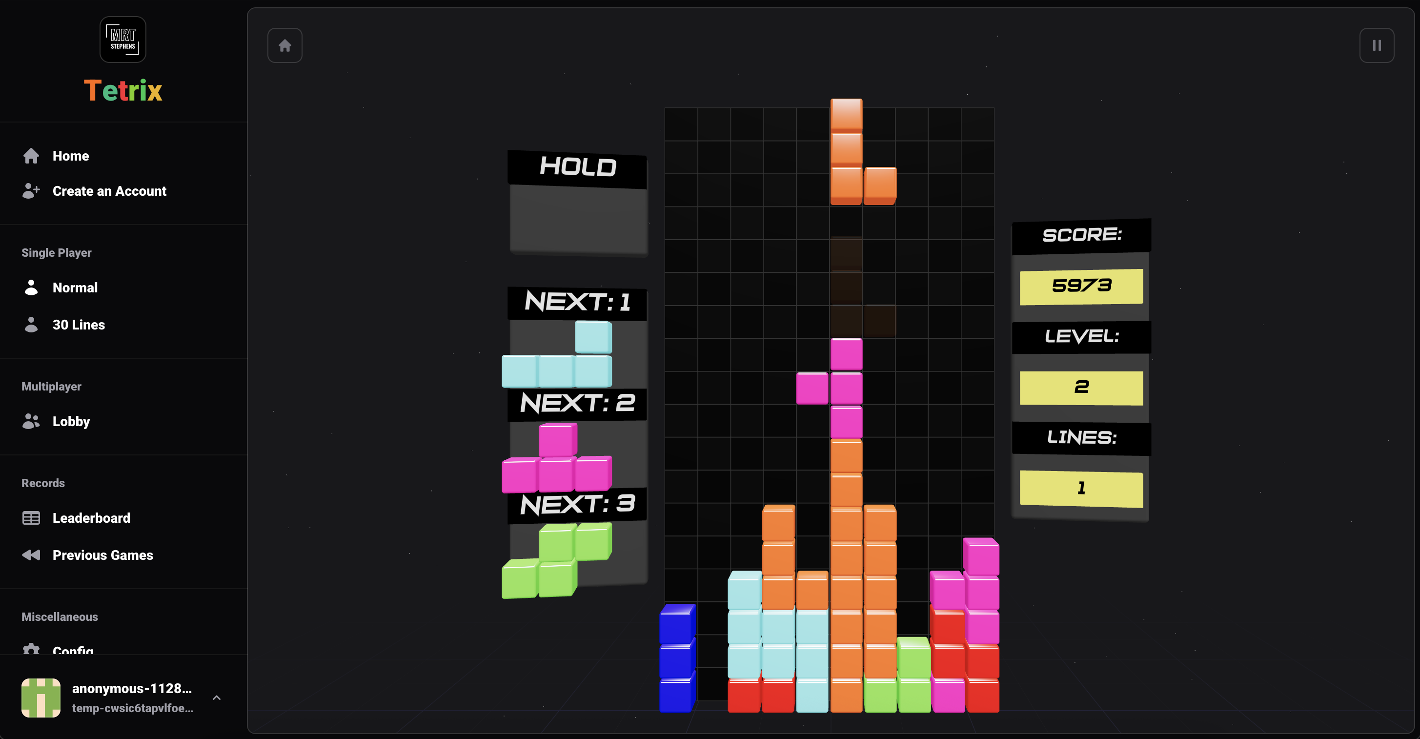 Tetrix - Revolutionary Tetris Experience